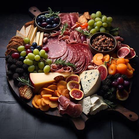 Premium Ai Image A Platter Of Different Types Of Food Including Meat