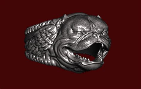 Stl File 3d Exotic Bully Ring 💍・model To Download And 3d Print・cults