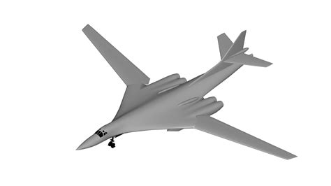 Obj File Tupolev Tu 160 🛩️・3d Print Model To Download・cults