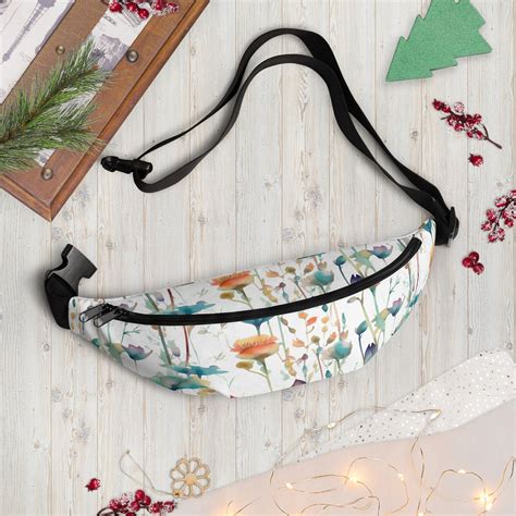 Watercolor Floral Fanny Pack Etsy