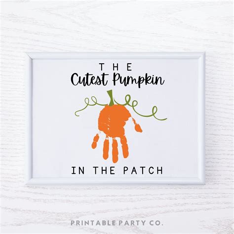 Fall Handprint Crafts Bundle Diy Autumn Art Digital Download Etsy