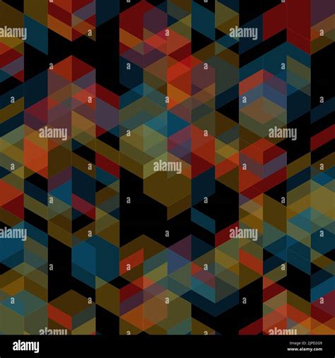 Abstract Decorative Illustration Of Hexagon And Triangular Grid Shape