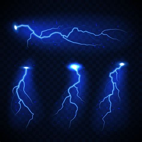 Vs Lightning Thunderstorms And Shining Lightnings Royalty Free Vector