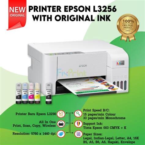 Jual Epson Ecotank L3256 Wifi All In One Ink Tank Printer Print Scan Copy Kota Semarang