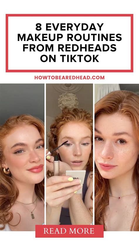 8 Everyday Makeup Routines From Redheads On Tiktok Makeup Tips For
