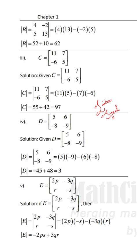 SOLUTION: Exercise 1 5 inverse multiplication matrix - Studypool