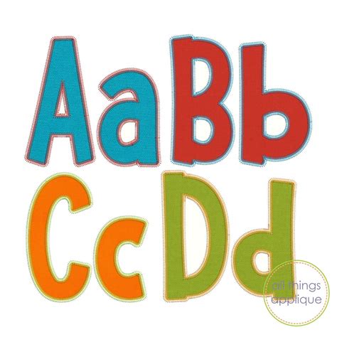 Applique Alphabet And Embroidery Font Combo She Persisted By All