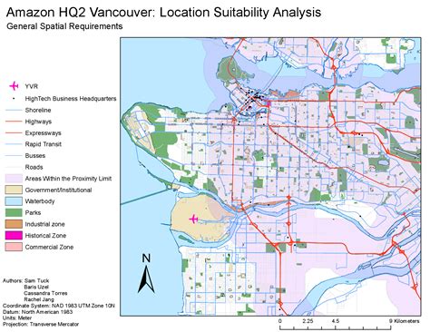 Amazon Hq2 — Location Suitability Analysis For Vancouver B C Sam Tuck