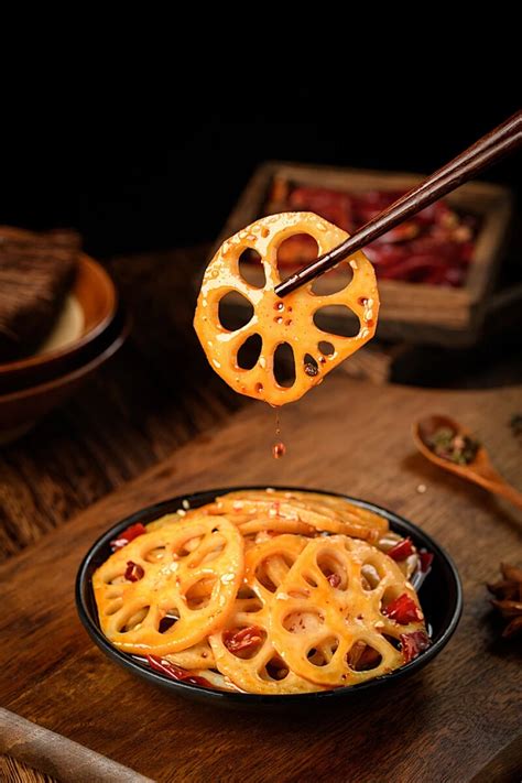 香辣藕片 花瓣网