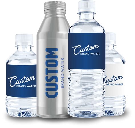 Custom Bottled Water Private Label Personalized Logo