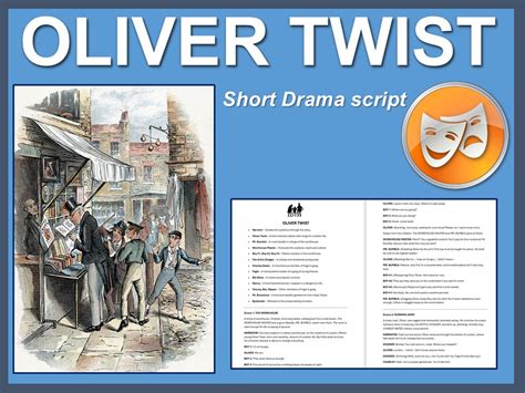 Oliver Twist Adapted Script For Young Actors Teaching Resources