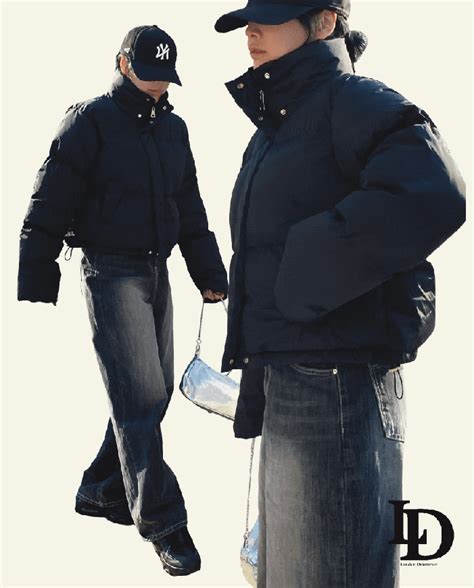 2컬러 하이넥 빵빵 반크롭 숏패딩 에이블리