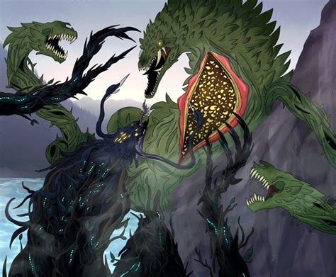 Amhuluk Vs Biollanteart By Vareshkanight Criaturas Sobrenaturais