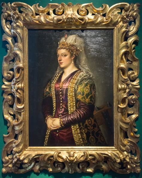Posthumous Portrait Of Caterina Cornaro Done By Tiziano Vecellio Editorial Stock Image Image