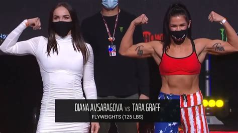 Diana Avsaragova Vs Tara Graff Weigh In Face Off Bellator 256