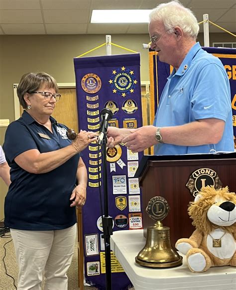 Eldridge Tonight Beth Schwager Was Installed As Our 2025 26 Lions