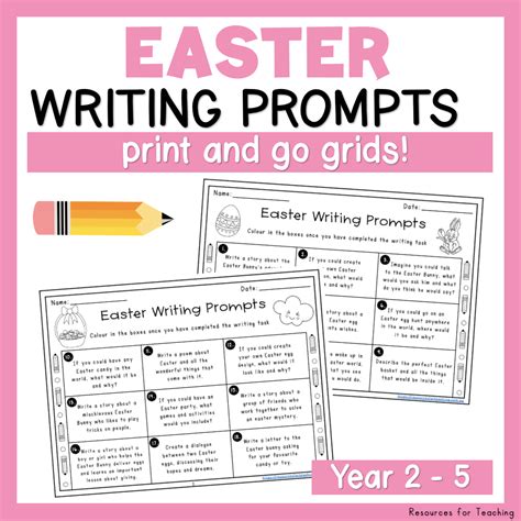 Easter Writing Prompts Grids Resources For Teaching Australia