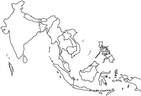 Blank Map Of South Asia Printable World Maps Discover Download