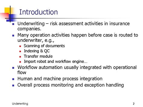 Enhancing Workflow Automation In Insurance Underwriting Processes With