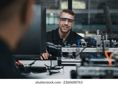 Engineering Student Assembling Robotic Arm Using Stock Photo Shutterstock
