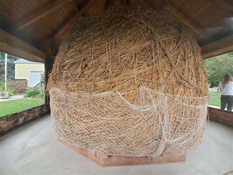 Worlds Largest Ball Of Twine Rolled By One Man In Darwin Atlas Obscura