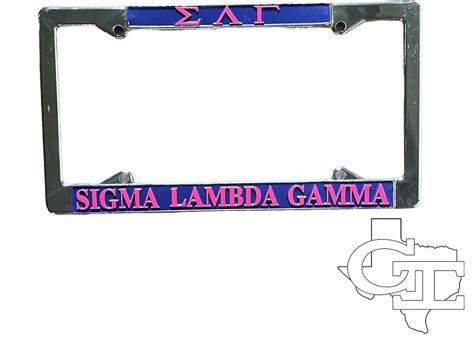 Sigma Lambda Gamma License Plate Mysite