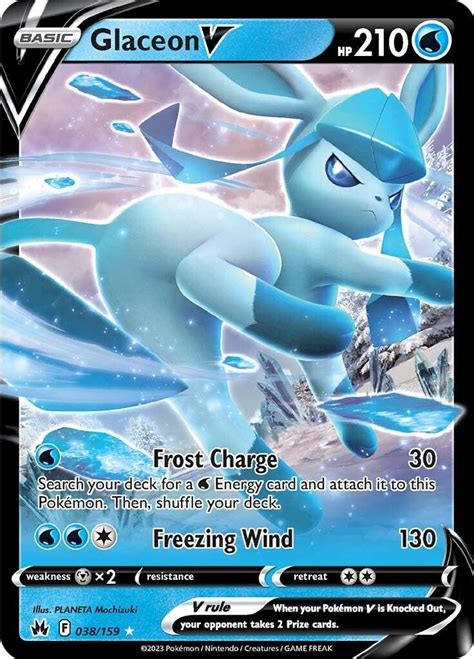 Glaceon V 38 Prices Pokemon Crown Zenith Pokemon Cards