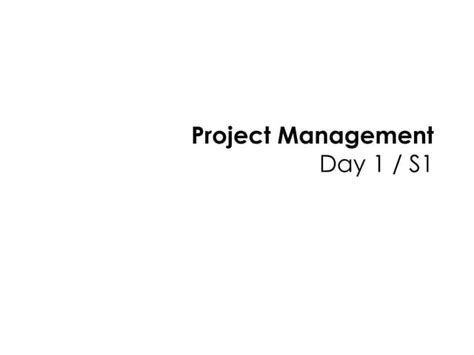 Introduction To Project Management Megat Ppt