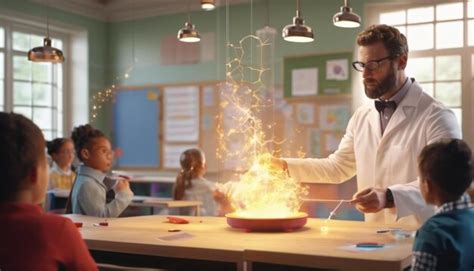 Premium Photo A Teacher Conducting A Science Experiment In A Classroom