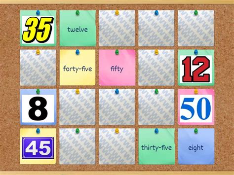 Numbers 3rd Grade Matching Pairs