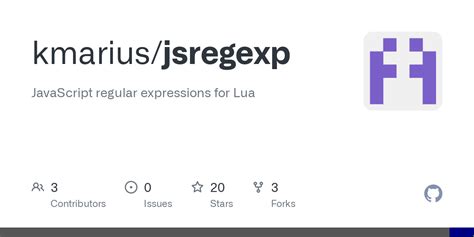 GitHub Kmarius Jsregexp JavaScript Regular Expressions For Lua
