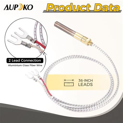 Aupoko Pilot Burner And Thermopile Assembly 36 Inch