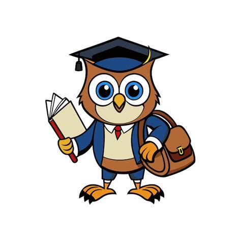 School Owl Mascot Premium Ai Generated Vector School Owl Mascot Premium Ai Generated Vector