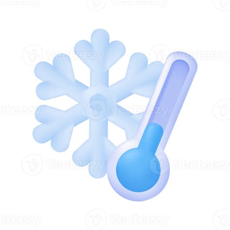 3d Weather Forecast Icons Snowy Winter Clouds Cold Weather 3d