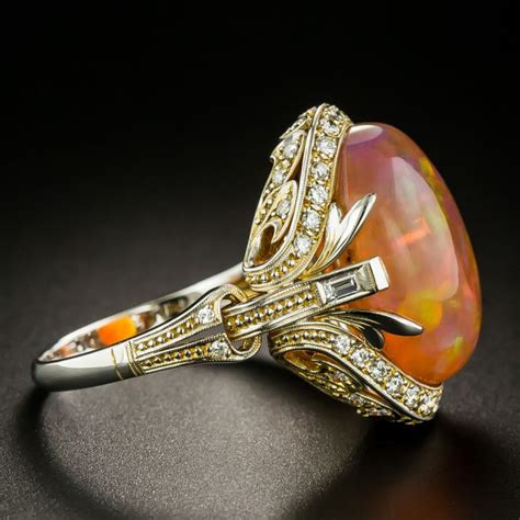Mexican Fire Opal Ring