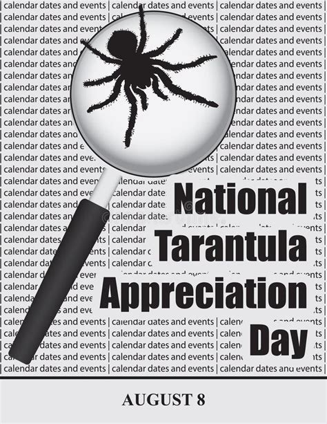 Tarantula Appreciation Day Stock Vector Illustration Of Small 297882734