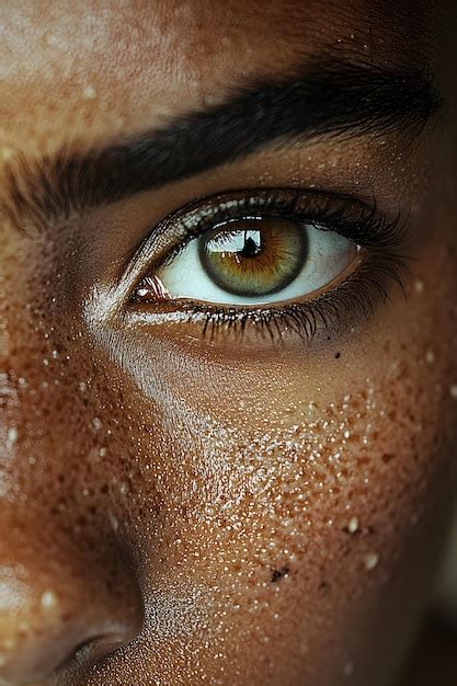 Vitiligo On Face With Light And Dark Skin Areas Clearly Defined Detailed Texture And Natural