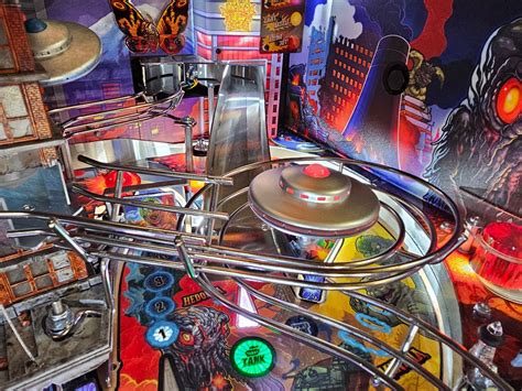 Stern Godzilla Pinball Light Up Ufo Hoop Rail Mod Kit Etsy