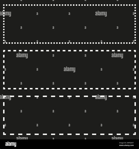 Dashed Line Border And Frame Vector Element Vector Illustration Eps 10 Stock Vector Image