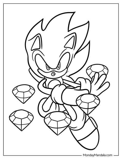 Chaos Emerald Coloring Pages 2025