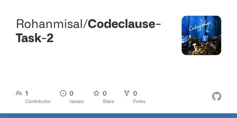 Github Rohanmisalcodeclause Task 2