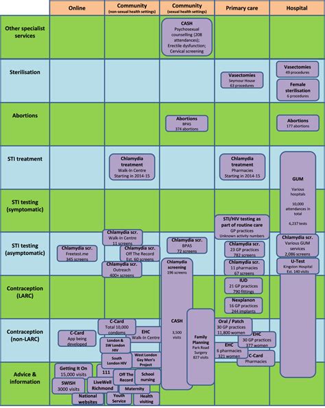 Datarich 13 Diagram Of The Main Sexual Health Services Datarich
