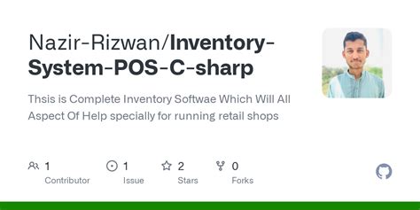 Github Nazir Rizwaninventory System Pos C Sharp Thsis Is Complete Inventory Softwae Which