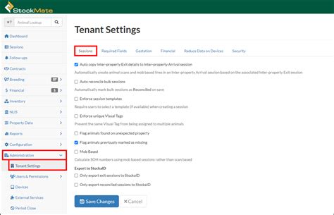Tenant Settings Web