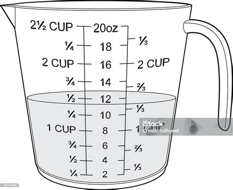 14 Measuring Cup Clip Art