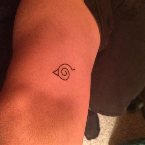 Naruto Leaf Village Symbol Tattoo