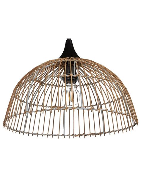 Lampadario In Rattan Beigenaturale 123 Cm Bararis Belianiit