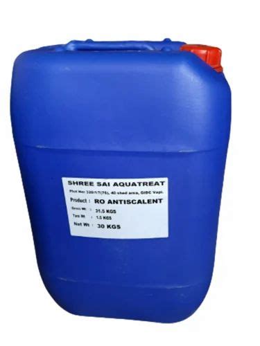 Ro Antiscalant Liquid Grade Standard Industrial Grade Packaging Size