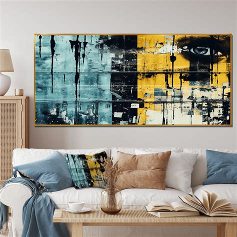 Designart Urban Odyssey In Collages Ii Extra Large Abstract Framed