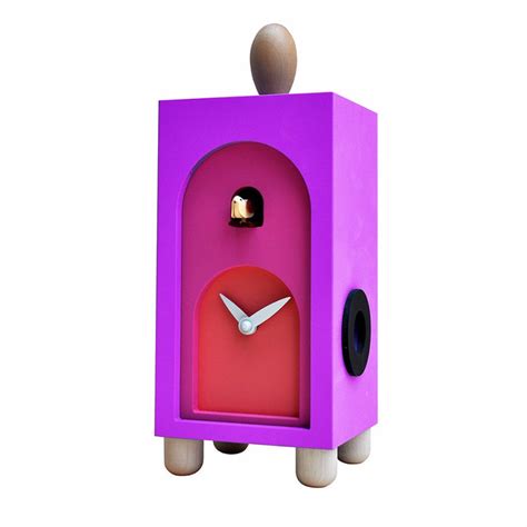 Cucu Arcobaleno Cuckoo Clock Purple Pink And Red By Pirondini